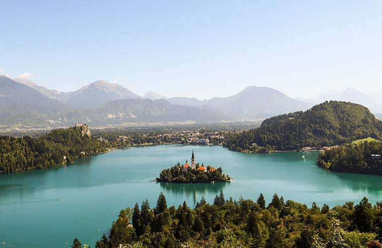 Visitando el Lago de Bled en Eslovenia